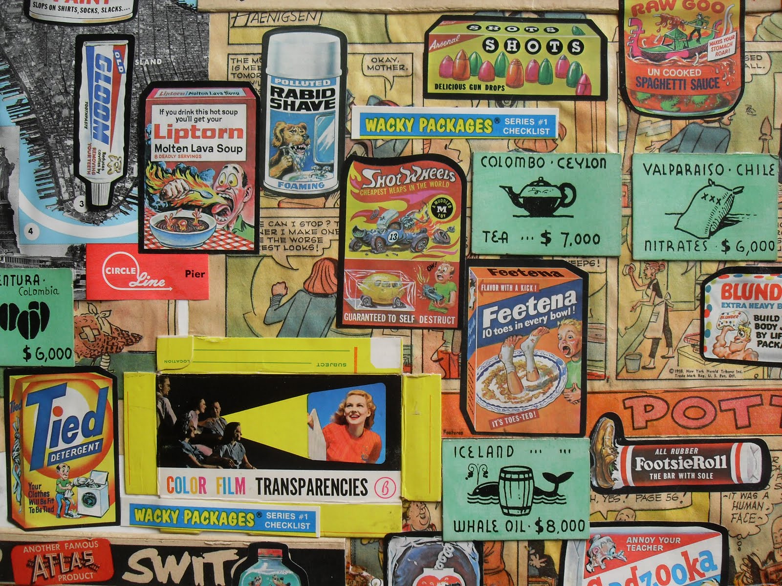 ART SKOOL DAMAGE : Christian Montone: Collage: Untitled (But Wacky)