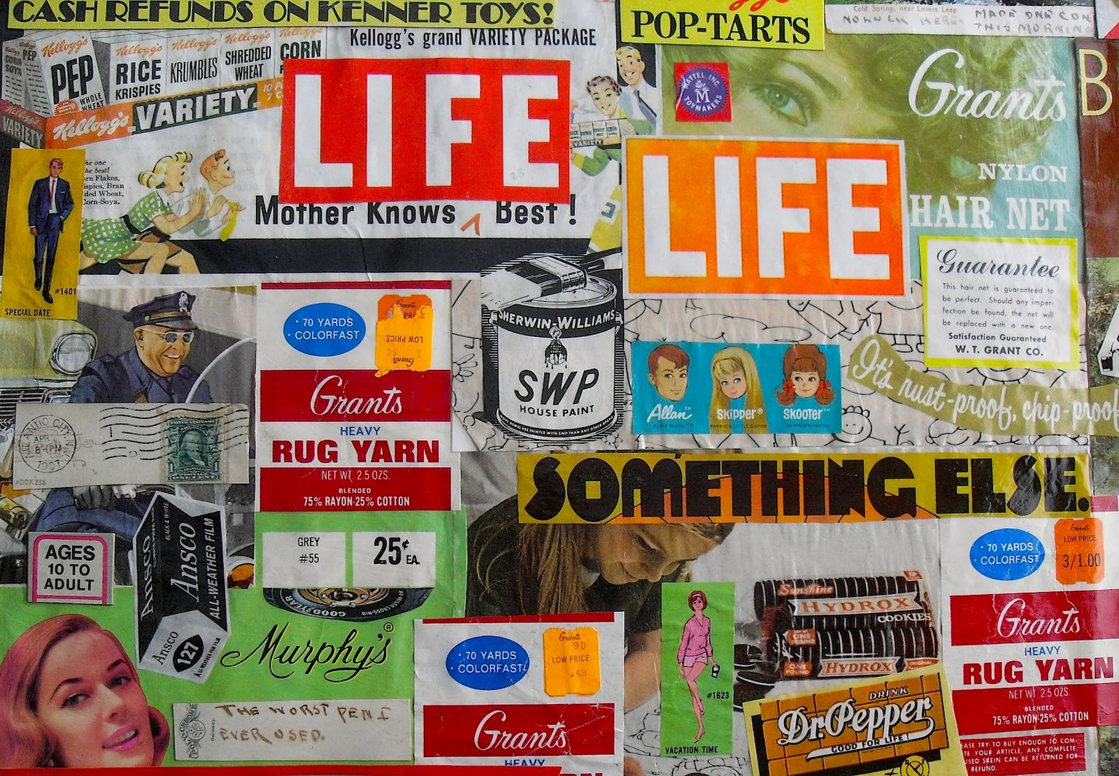 ART SKOOL DAMAGE : Christian Montone: Collage: "Life" (2005)