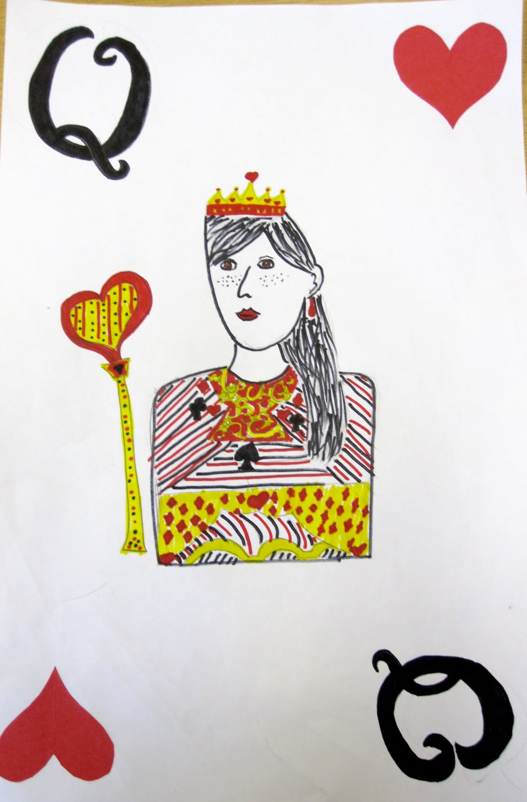 Art Explorium: Self Portrait Playing Card