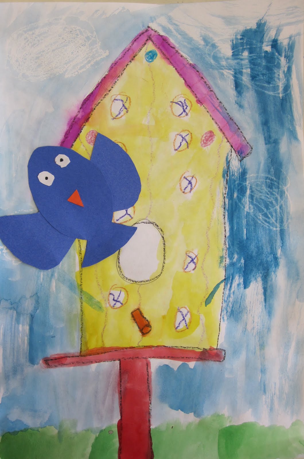 Art Explorium: Bird House Collage