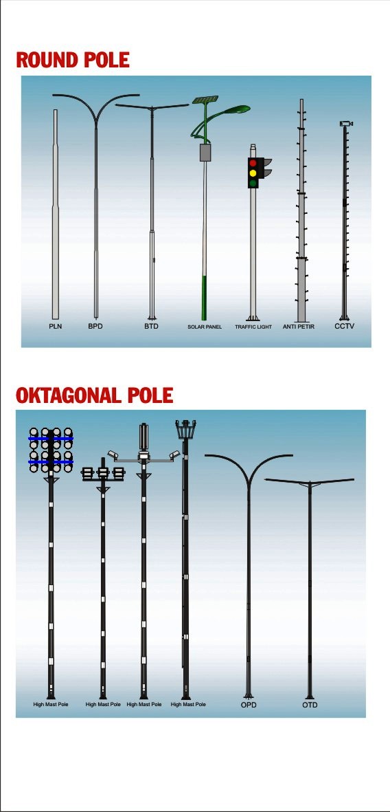 JAKARTA LIGHTING: Tiang Lampu PJU (Round Pole)