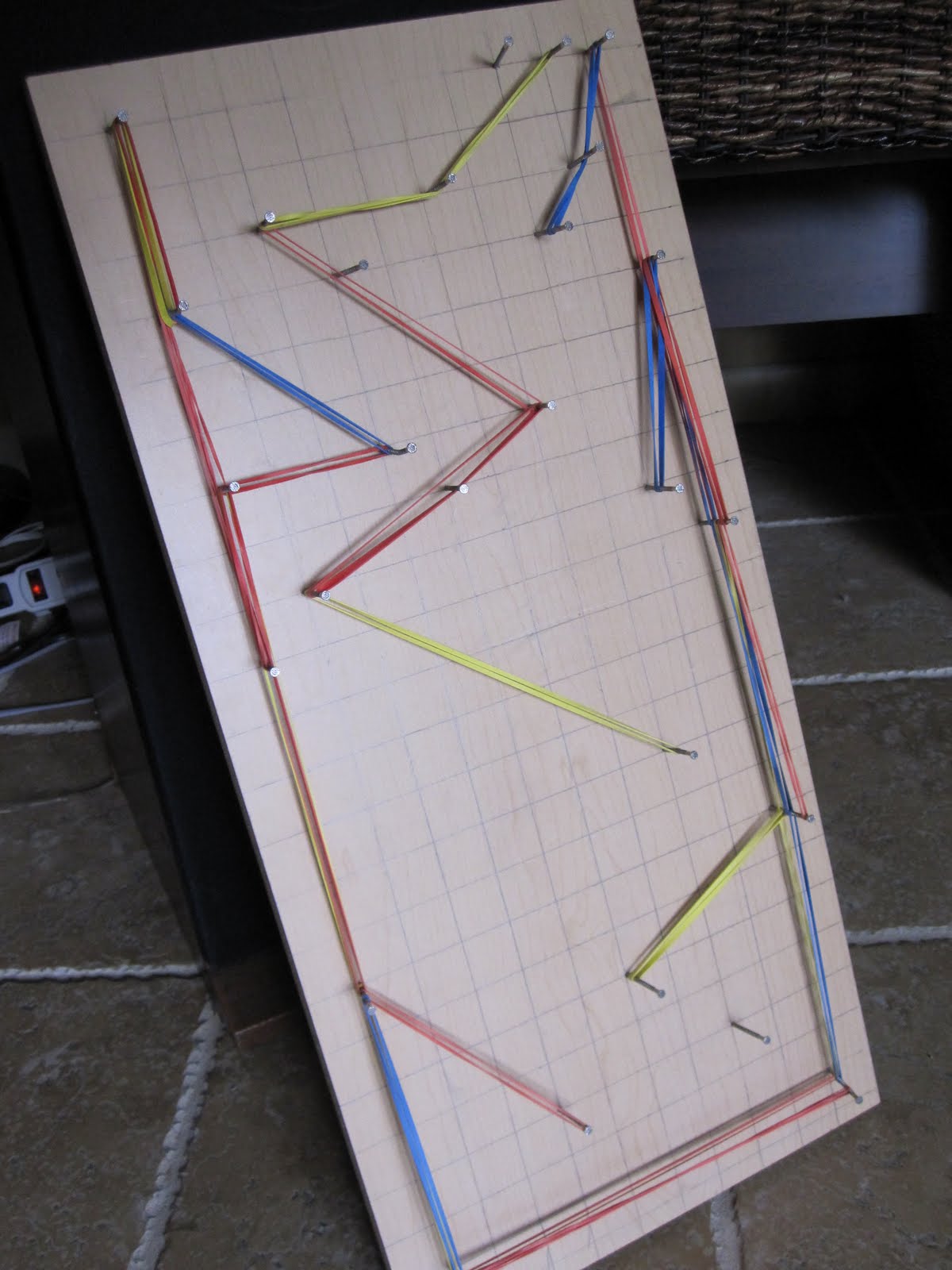 Burgin's Block: Rubber Band Marble Pinball Game