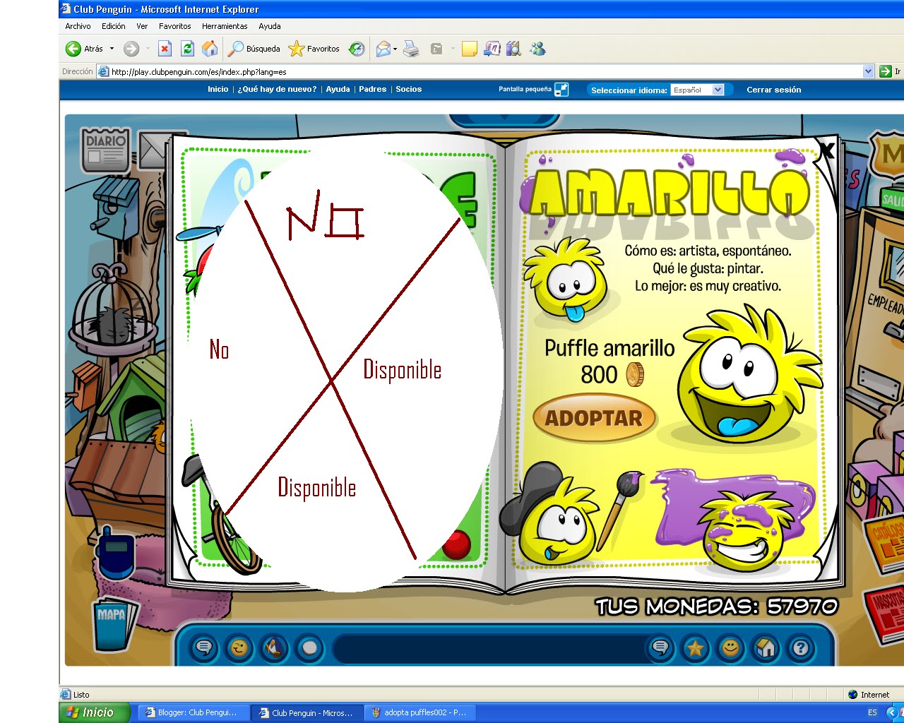 Club Penguin Ventas: Hoy adoptamos los puffles!!!: