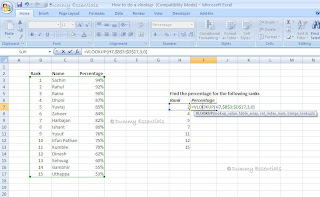 Dummy Essentials: Vlookup In MS Excel 2007