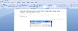 Dummy Essentials: Hyphenation Function in MS Word 2007