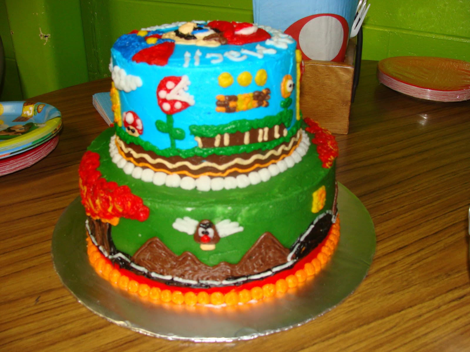 The Walker Family: Super Mario Brothers Cake