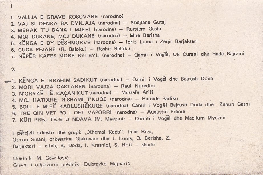 The Licorice Lounge: Këngë Popullore Shqiptare 1