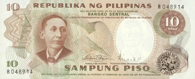 Philippine Money - Peso Coins and Banknotes: 10 Peso Bill - Pilipino Series