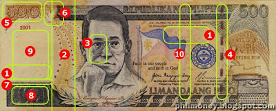 Philippine Money - Peso Coins and Banknotes: Detect Fake 500 Peso Bills