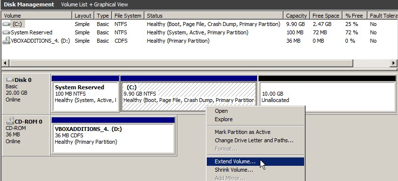 SQL-Kevin: Using VirtualBox to resize a virtual disk