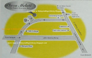 Malaysia Maps Library: Map of Plaza Melati Setapak