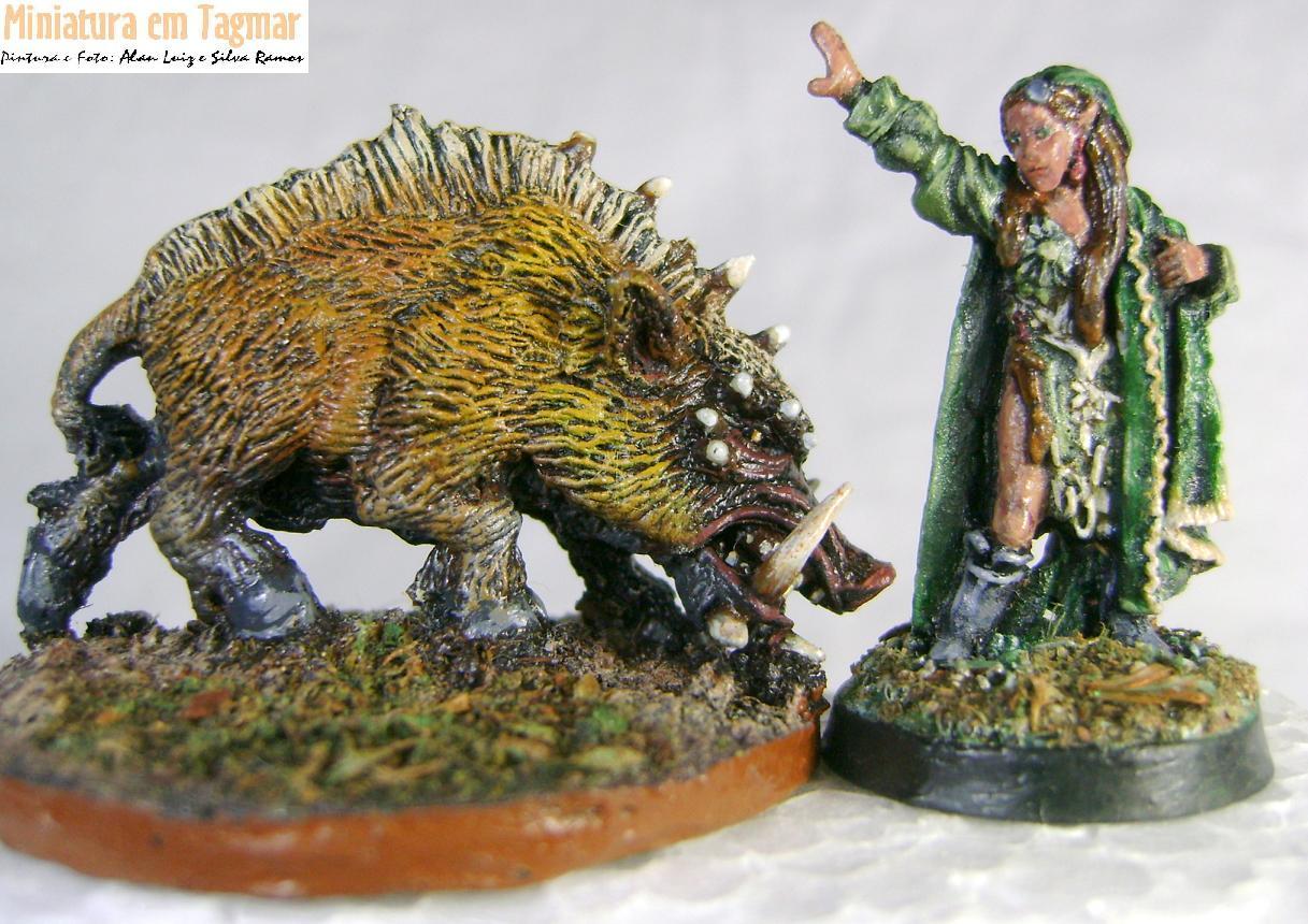 Alan Miniaturas Medievais: Javali monstruoso (Dire boar)