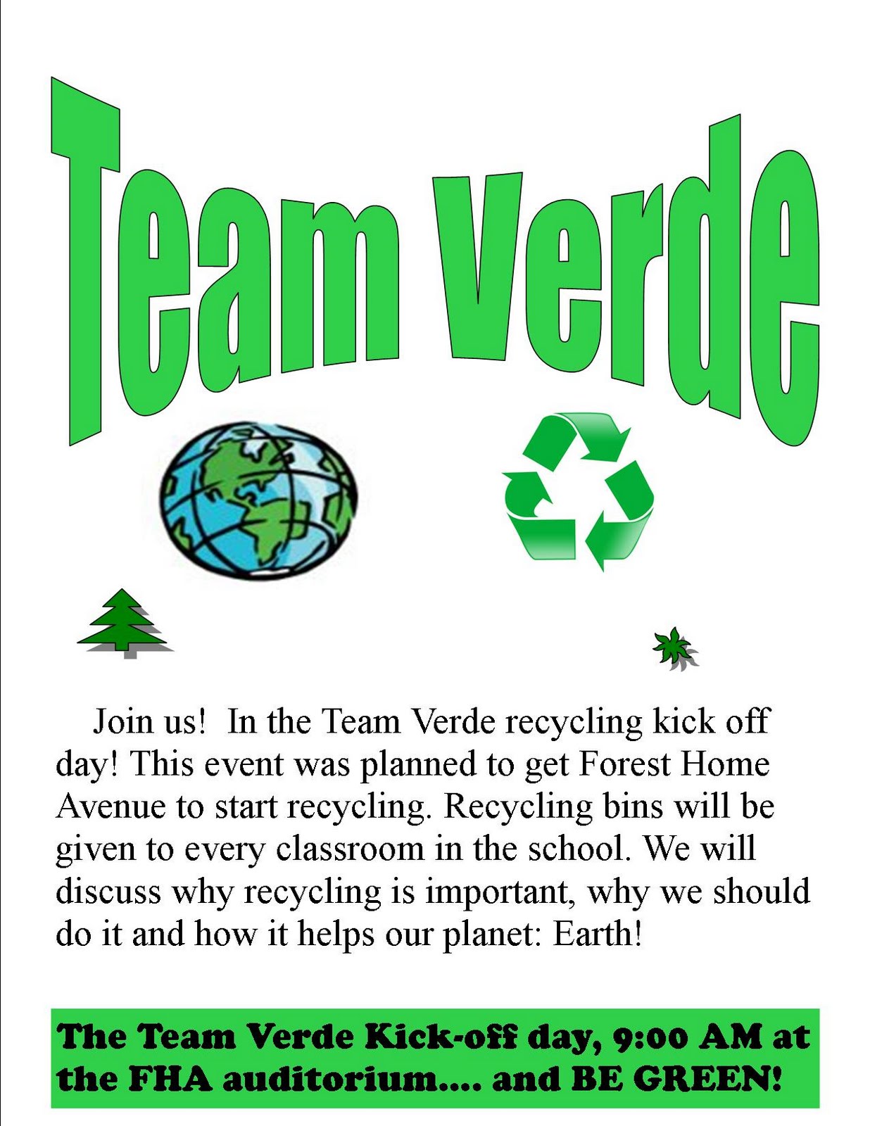 Team Verde: Examples of our Posters