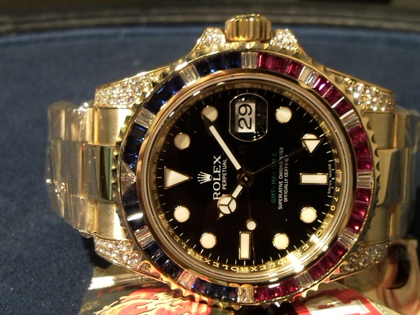 Hong Kong Watch Fever 香港發燒友: Rolex GMT Master II Gold with big Blue and ...