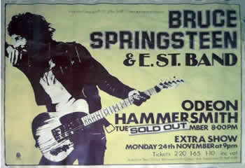 -: BRUCE SPRINGSTEEN & E STREET BAND: Live Hammersmith Odeon. London ...