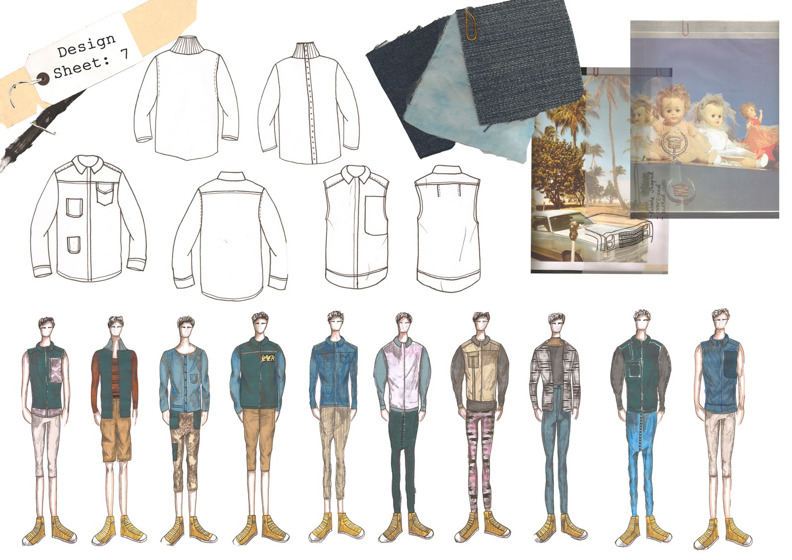 Gummo - Concept design: Menswear design boards...