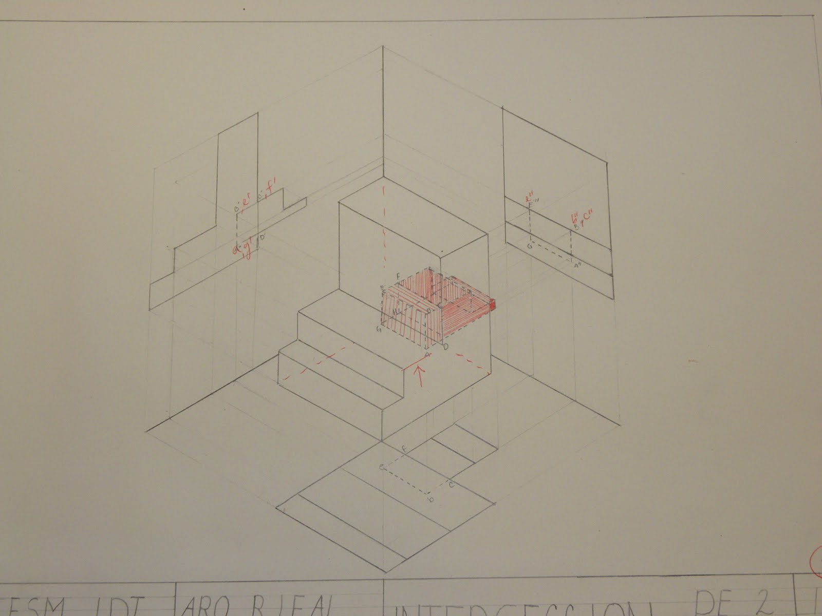 Geometria descriptiva: intersecciones