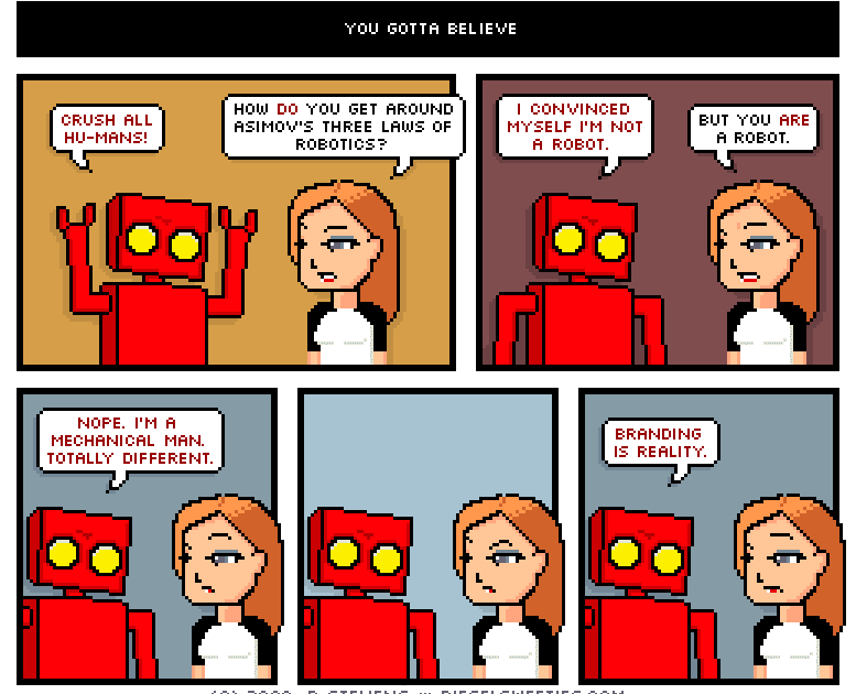 Sentient Developments: Loophole to Asimov's Laws of Robotics [Humor]