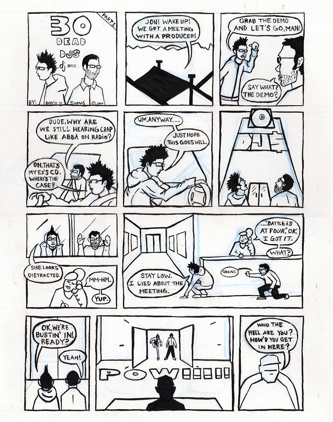 DAVID MICHAEL THOMAS: 30 Dead Djs - Dj One Comic