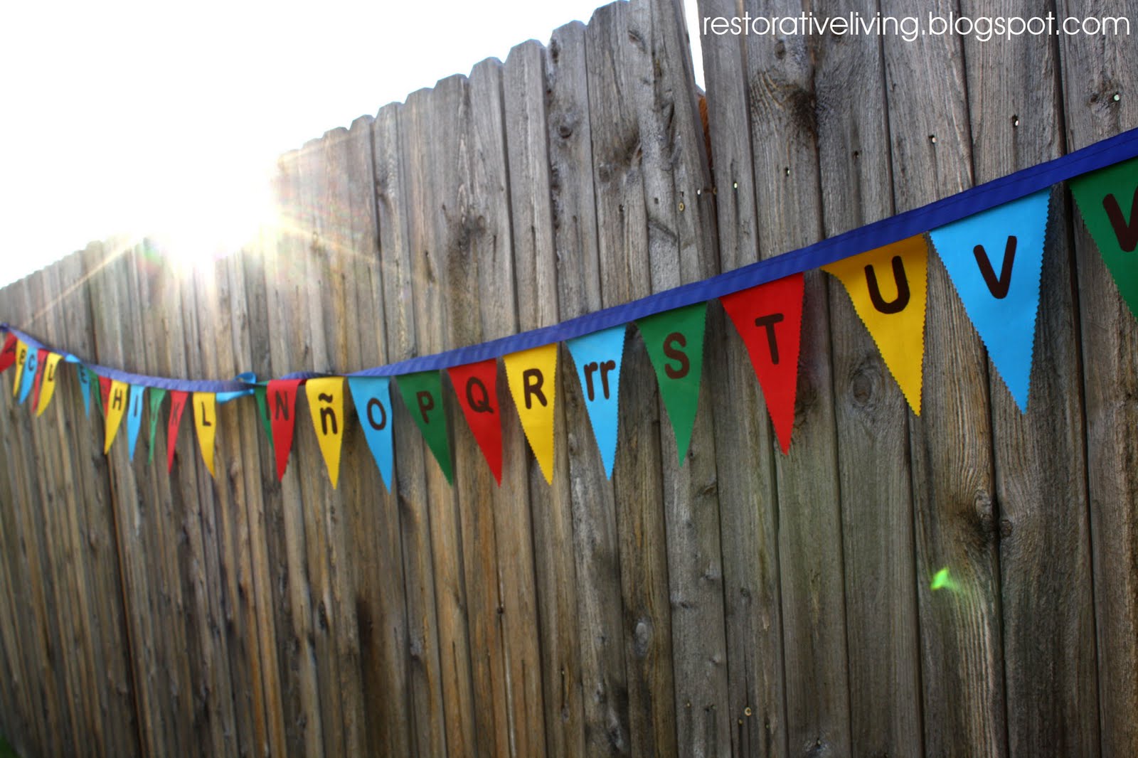 Alphabet Pennant Banner | Restorative Living