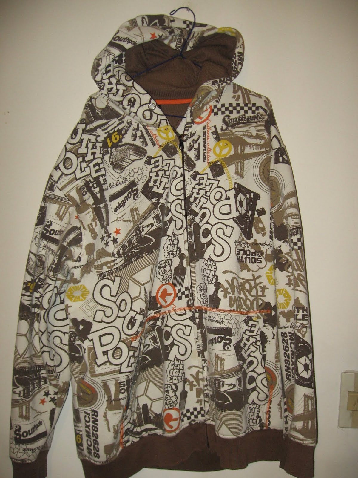 tienda raper: Casaca c/capucha South Pole talla XL S/ 70