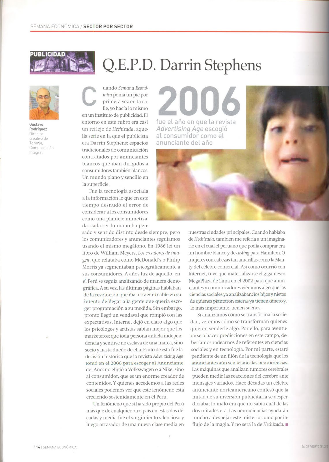 Biblioteca Fernando Silva Santisteban Bernal: Q.E.P.D DARRIN STEPHENS