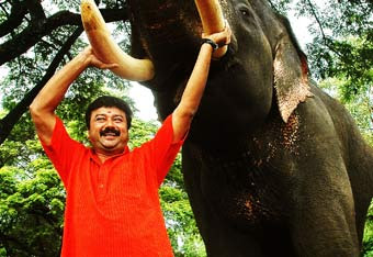 I love elephant: Elephant crazy South Indian Film Actor