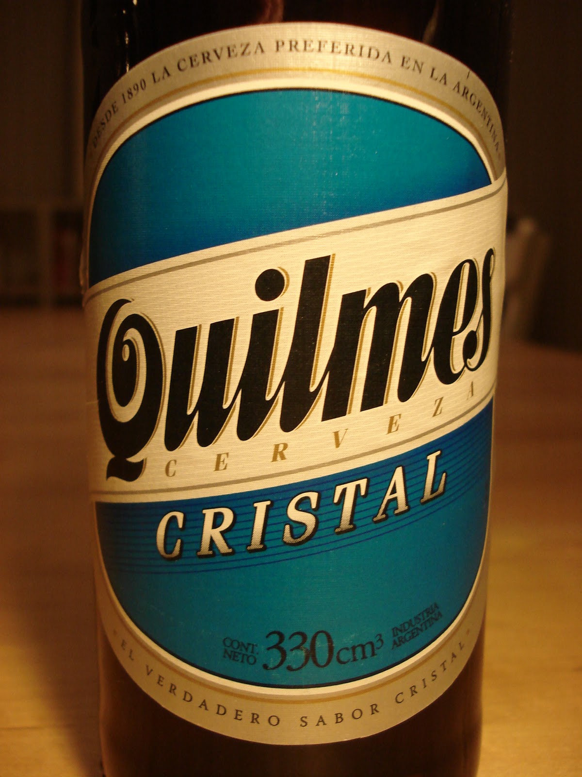 The Bottled Beer Year: Day 26, Beer 26 - Quilmes Cerveza's "Cristal"