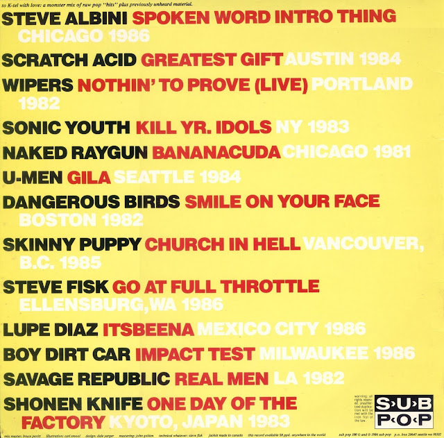 COVERS & LOVERS : 1986 LP V.A. "SUB POP 100"