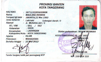 MalangCity and My Story: Identity Card in Indonesia