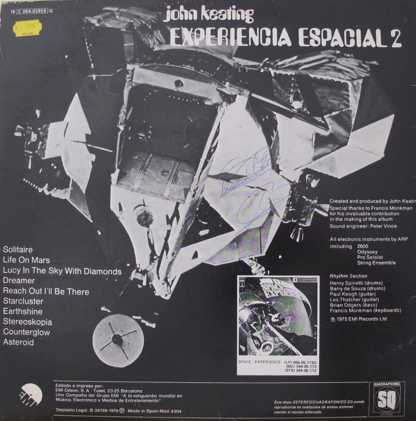 3 penics: JOHN KEATING Experiencia espacial 1 i 2