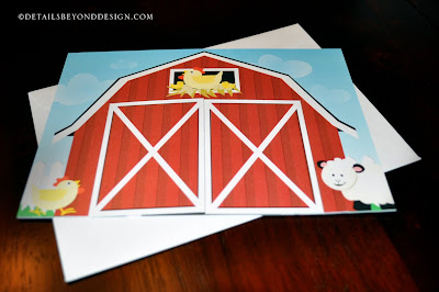 Details Beyond Design by Lauren: Red Barn Birthday Invitations