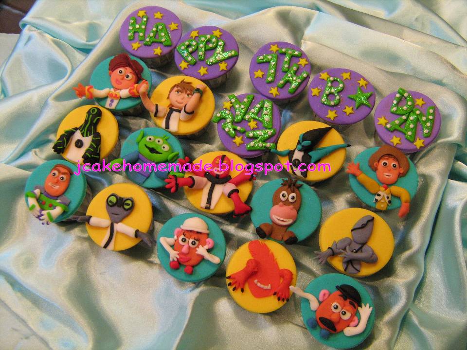 Jcakehomemade: Ben 10 & Toy Story Theme cupcakes