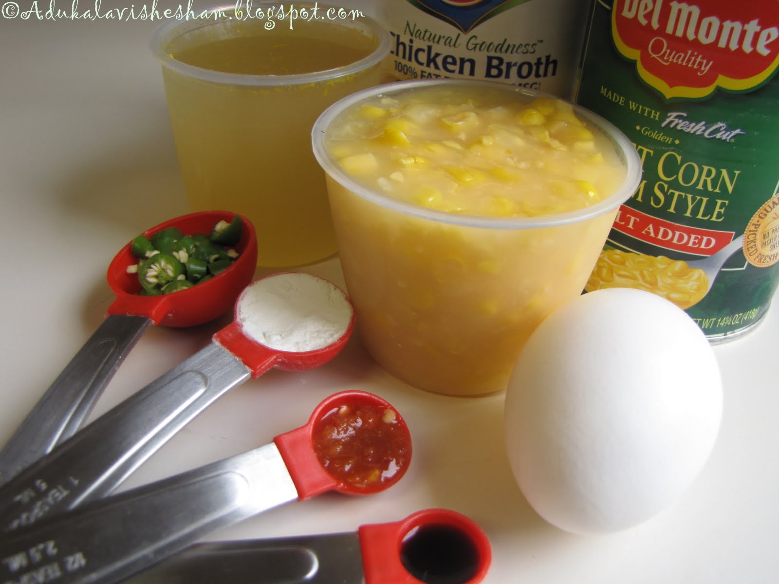 Adukala Vishesham: Sweet Corn Chicken Soup