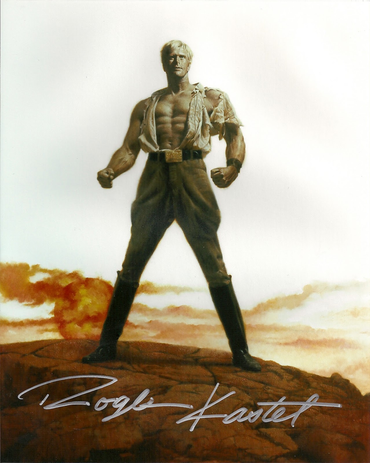 Fred Pfeiffer Artist: Roger Kastel: Doc Savage Movie Poster Artwork Fred Pfeiffer Artist: Roger Kastel: Doc Savage Movie Poster Artwork