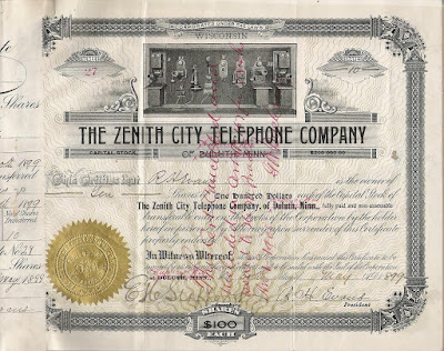 Franky's Scripophily BlogSpot: The Telecommunications History Group in ...