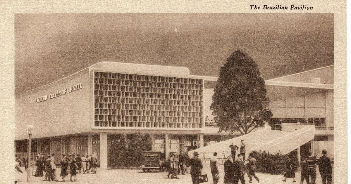 POSTALES INVENTADAS: 219. New York World's Fair. The Brazilian Pavilion