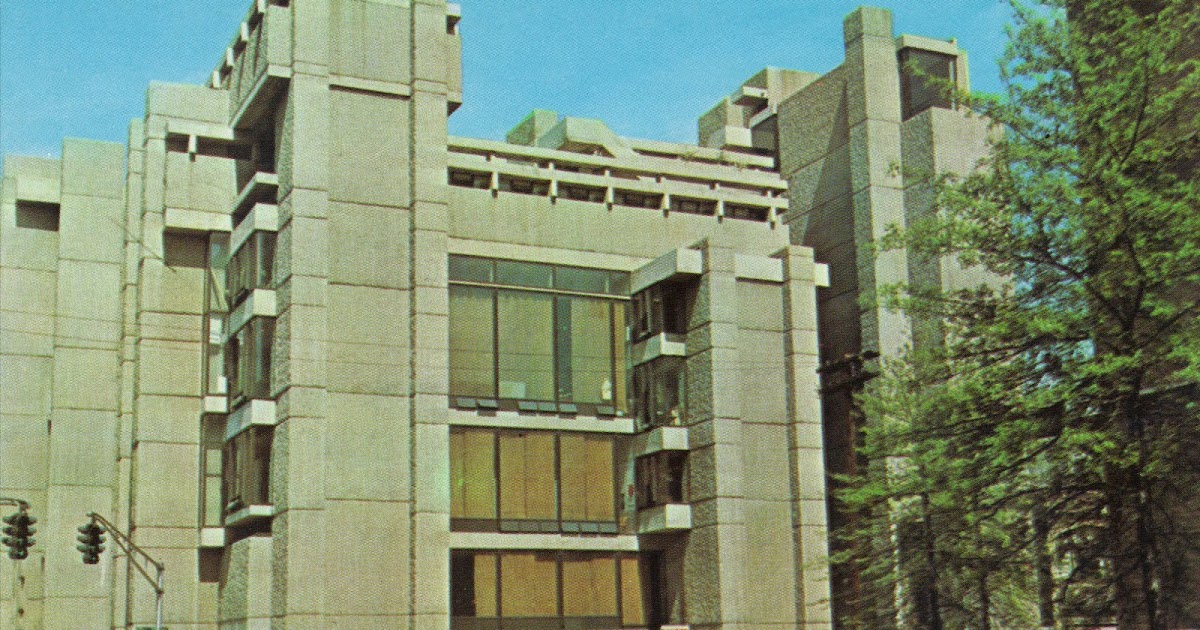 POSTALES INVENTADAS: 457. Art and Architecture Building. Yale University