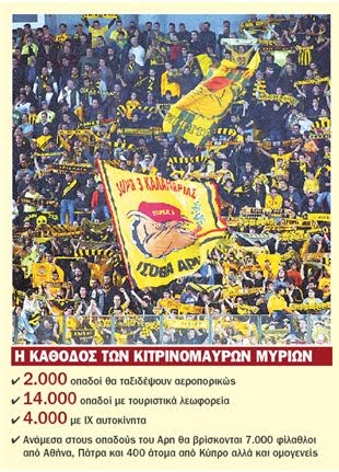 Άρης Θεσσαλονίκης Μια... πόλη μετακομίζει στην Αθήνα! Περισσότεροι από ...