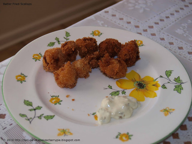 Can She Bake A Cherry Pie?: Batter Fried Scallops