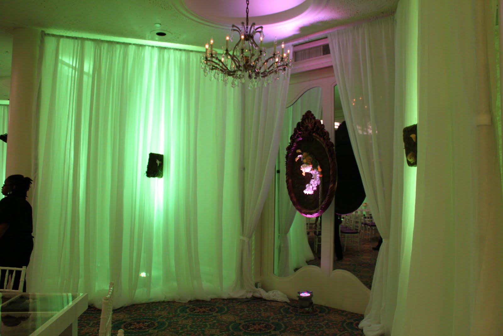 Omni Shoreham event-with our drapings ,flowers ,picture frames ,and ...