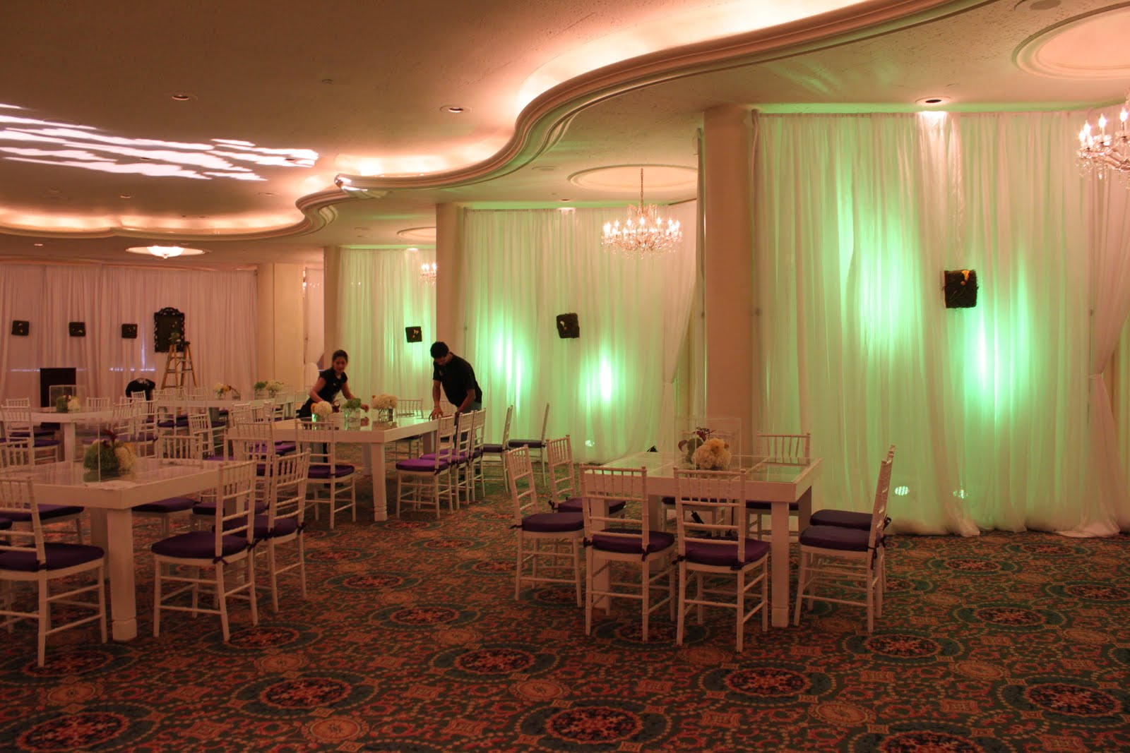 Omni Shoreham event-with our drapings ,flowers ,picture frames ,and ...