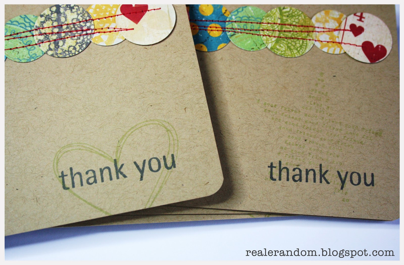 real.e.random: thank you cards...