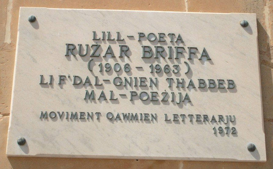 Dr Tony Shaw: Rużar Briffa, Valletta, Malta