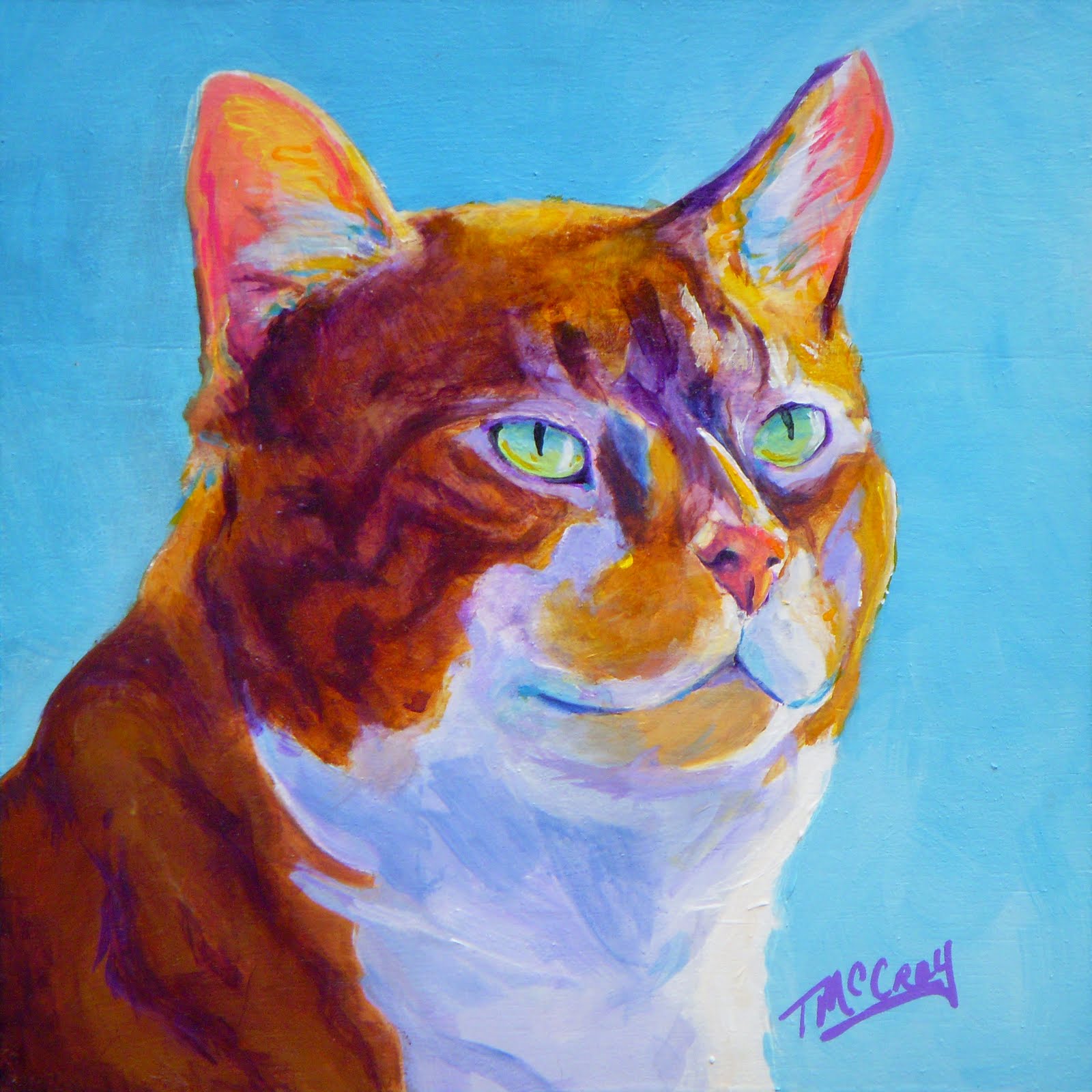 Terry McCray Art Blog: 100 Cats in 100 Days Cat #7