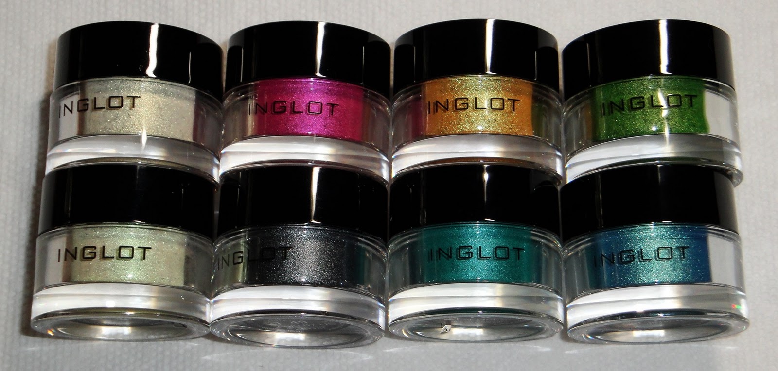 The Fancy Face: Inglot Cosmetics Eyeshadows and Pigments - SWATCHES