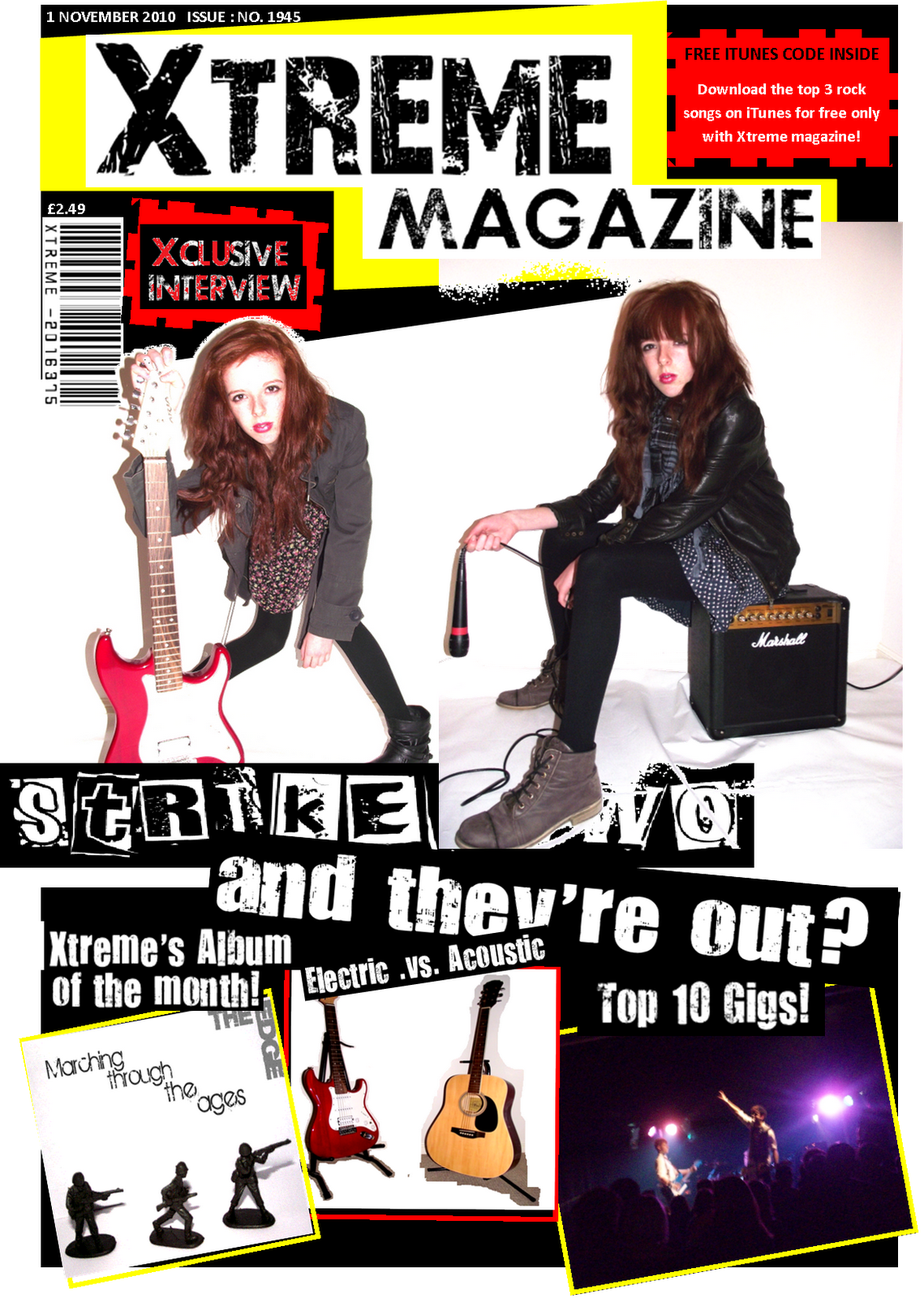 AS Media Foundation Portfolio: Production Process: Draft of front cover