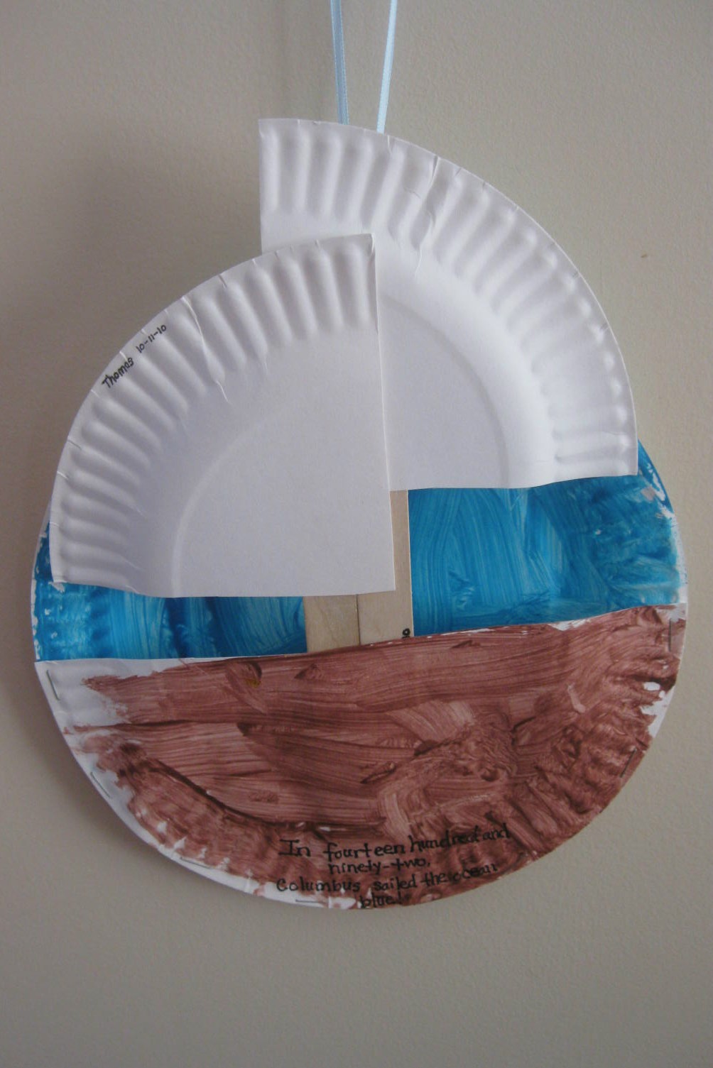 Play With Me: Columbus Paper Plate Ship