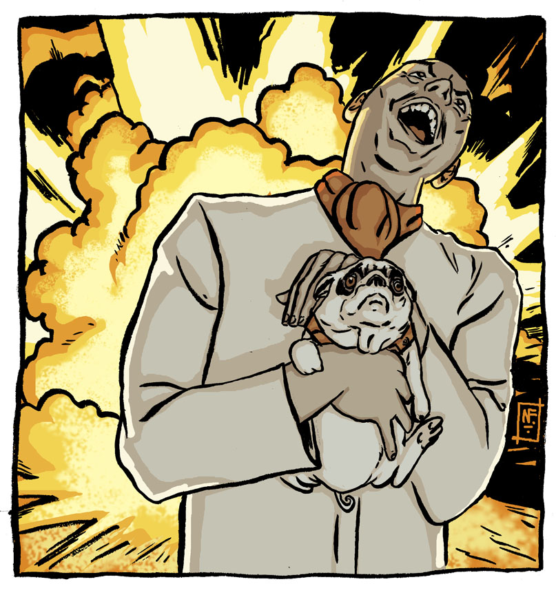 Comic Twart: Jonny Quest's DR. ZIN and BANDIT, by Nathan Fairbairn