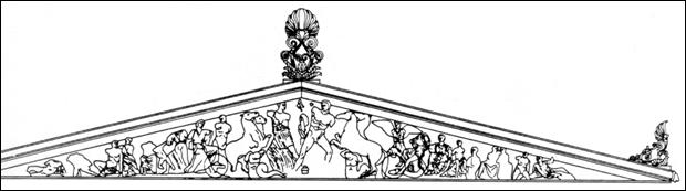 PIAZZAROTONDA: ESCULTURAS DEL PARTENÓN